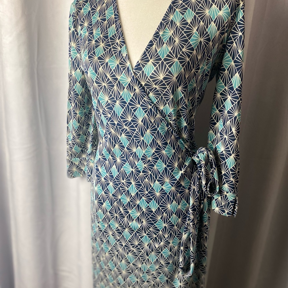 Dvf Iconic Wrap Dress. - Gem